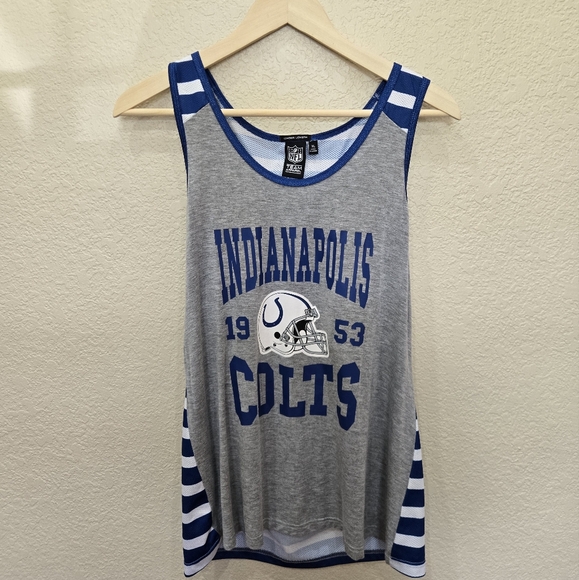 NFL | Shirts | Nfl Team Apparel Indianapolis Colts Gray And Blue Jersey ...